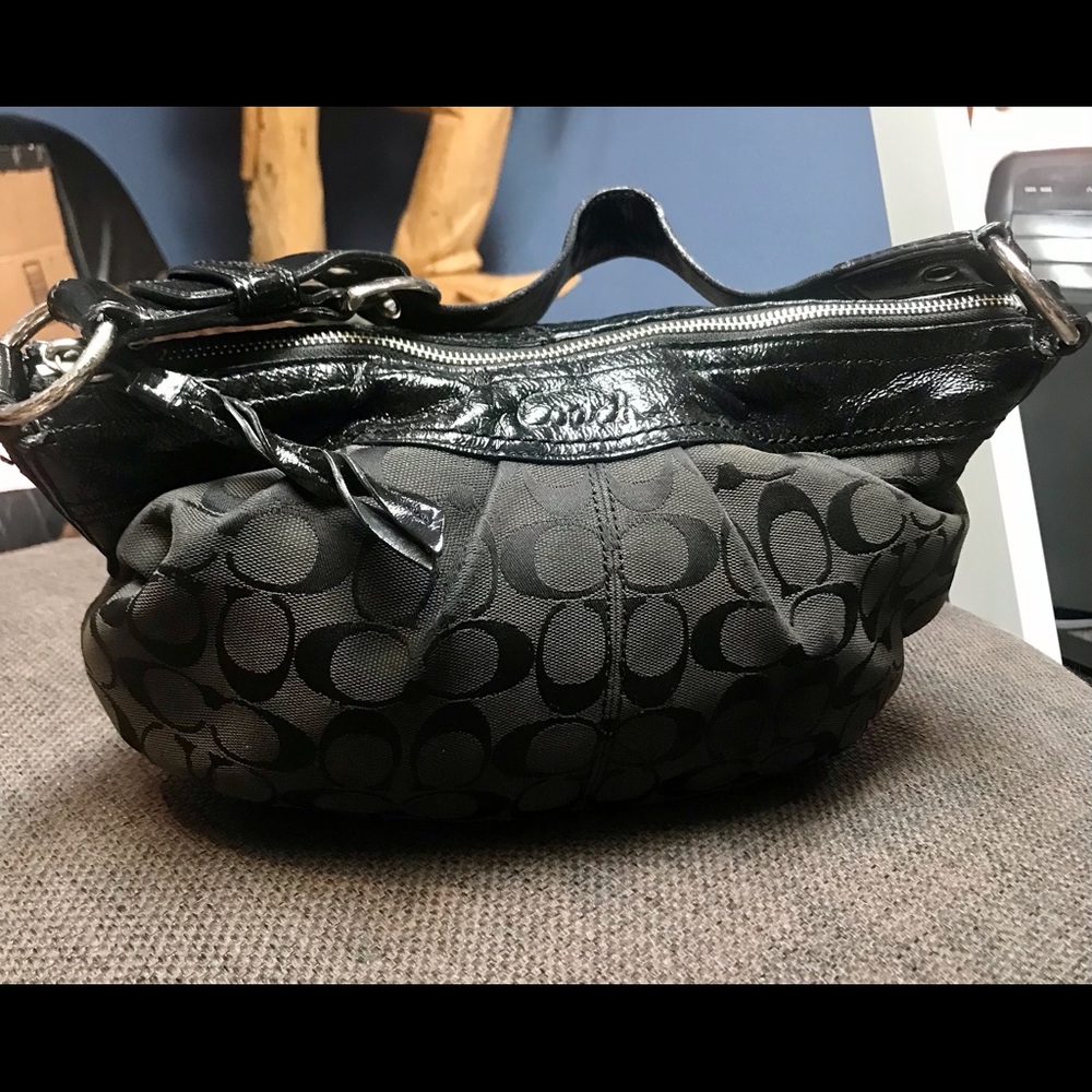 Coach Fabric And Parent Signature Shoulder Bag - Gem